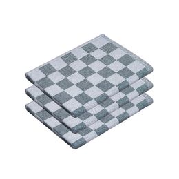 Butlers K&uuml;chentuch CHECKER STYLE 3er-Set in Dunkelgr&uuml;n | Gr.: onesize
