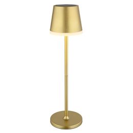 Globo lighting Solarleuchte "SOLARLEUCHTE METALL GOLDFARBEN, 10XLED" in gold | Gr.: onesize