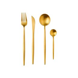 Butlers Besteck-Set STILETTO 4-tlg. in Gold | Gr.: onesize