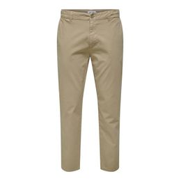 Only & Sons Only&Sons Hose Chino Basic Rei&szlig;verschluss Ges&auml;&szlig;taschen in Beige | Gr.: W31/L34
