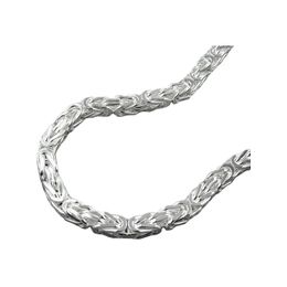 Gallay Armband 4x4mm K&ouml;nigskette vierkant gl&auml;nzend Silber 925 21cm in silber | Gr.: onesize