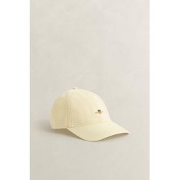 Gant Shield Cap aus Baumwolltwill in Vanilla Yellow | Gr.: onesize