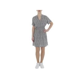 Ital-Design Kleid in Wei&szlig; und Schwarz | Gr.: M
