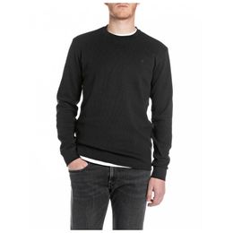 Replay Langarmshirt JERSEY LONGSLEEVE in Schwarz | Gr.: XL