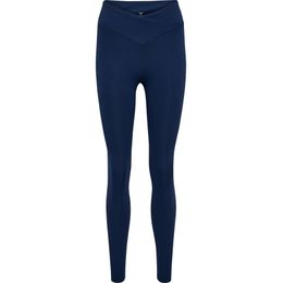 Hummel Leggings Hmlyoga Multisport Damen in DRESS BLUES | Gr.: M