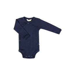Joha Wickel-Body langarm Merino-Wolle/Seide in navy | Gr.: 68/74