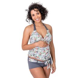 Petit Amour Umstandstankini TUKINI Hawaiitukan-Druck Bademode schwanger | Gr.: S Cup B-C