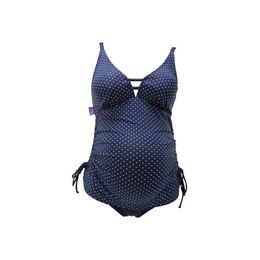 Petit Amour Umstandstankini "Ava" in Blau-wei&szlig; P&uuml;nktchen | Gr.: XXL Cup B-C