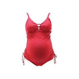 Petit Amour Umstandstankini Ava Rot mit wei&szlig;en P&uuml;nktchen Bademode schwanger | Gr.: XXL Cup B-C