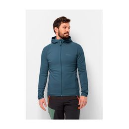 Jack Wolfskin Baiselberg Hooded FZ Fleece in Blau | Gr.: S