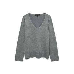 V&eacute;ro Moda Vero Moda Strickpullover in Medium Grey Melange | Gr.: S