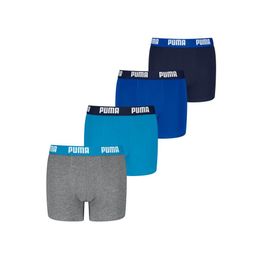 Puma Boxershort 4er Pack in Blau/Grau | Gr.: 122/128