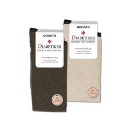Occulto 10er Pack Diabetikersocken Goetz in Braun Mix | Gr.: 39-42