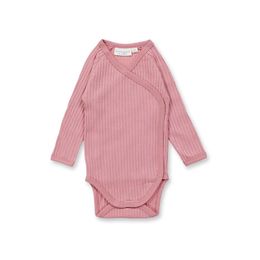 Sense Organics Bio Baby Wickel Langarmbody in Altrosa, Modell YGON | Gr.: 62/68