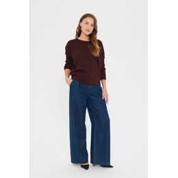 Saint Tropez Strickpullover A2561, Casual fit in Winetasting Melange | Gr.: S