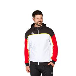 Herren Change By Erima Trainingsjacke mit Kapuze in wei&szlig;/schwarz/rot | Gr.: 128