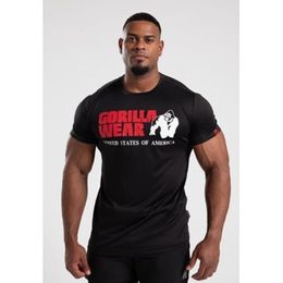 Gorilla Wear Klassisches Trainings-T-Shirt - Schwarz | Gr.: XXL
