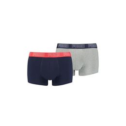 Puma Boxershort 2er Pack in Blau/Grau | Gr.: L