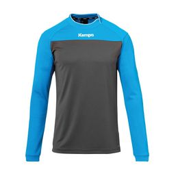 Longsleeve PRIME LANGARMSHIRT in anthra/Kempablau | Gr.: M