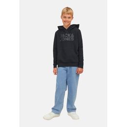 Jack & Jones JACK & JONES Junior Hoodie 'Corp Logo' in schwarz | Gr.: 164