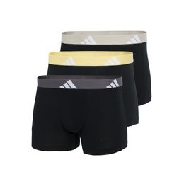 Adidas Boxershort 3er Pack in Schwarz/Grau/Gold | Gr.: XL