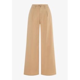 More & More More & More Baumwollhose Wide Leg in cork beige | Gr.: 36