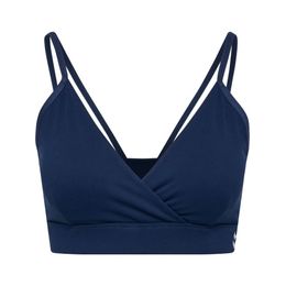 Hummel Sport-BH "Yoga Strap Bra" in Blau | Gr.: M