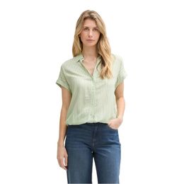 Tom Tailor Bluse BLOUSE STRIPED SHORTSLEEVE in Mehrfarbig | Gr.: 42