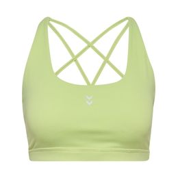 Hummel Sport-BH "Hiit Impact Strap Bra" in Gr&uuml;n | Gr.: L