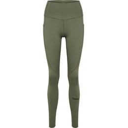 Hummel Leggings "Hiit Intensity High Waist Tights" in Gr&uuml;n | Gr.: M
