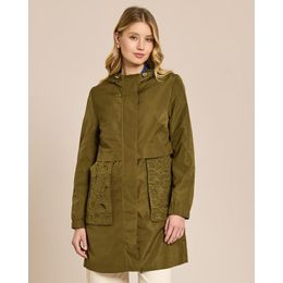 Lola Paltinger Parka-Jacke mit floralem Besatz