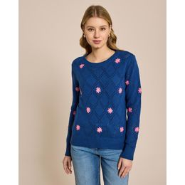 Lola Paltinger Pullover mit Margeriten Stickerei