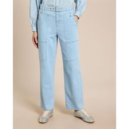 C'est Paris by C'est tout Wide Leg Jeans mit G&uuml;rtel