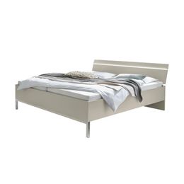 H&ouml;ffner Doppelbett 180 x 200 cm Vitreo Neo beige Ma&szlig;e (cm): B: 185,4 H: 86 &raquo; H&ouml;ffner
