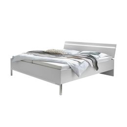 H&ouml;ffner Doppelbett 180 x 200 cm Vitreo Neo wei&szlig; Ma&szlig;e (cm): B: 185,4 H: 86 &raquo; H&ouml;ffner