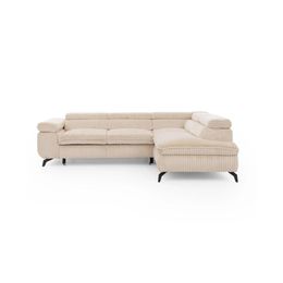 S-STYLE Ecksofa mit Schlaffunktion Bonnie beige Ma&szlig;e (cm): B: 275 H: 76 &raquo; H&ouml;ffner