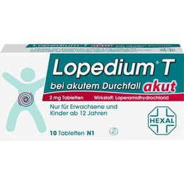HEXAL&reg; Lopedium T akut bei akutem Durchfall Tabletten 10 St