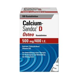 HEXAL&reg; Calcium Sandoz D Osteo 500 mg/400 I.E. Kautabl. 100 St
