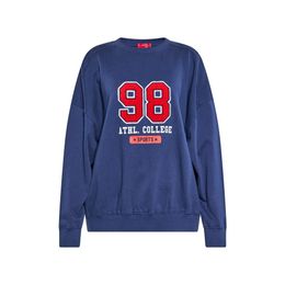 swirly Sweatshirt Damen Gr&ouml;&szlig;e L navy / rot / wei&szlig;