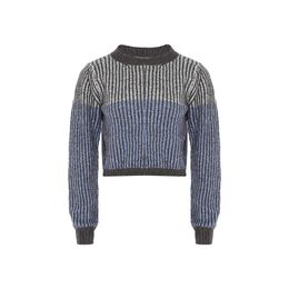 Jalene Pullover Damen Gr&ouml;&szlig;e M/L hellblau / graphit / hellgrau