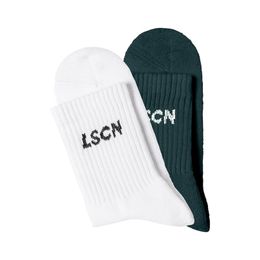 Lscn By Lascana Socks female Green, White size 39/42