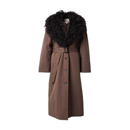 Topshop Between-Seasons Coat 'TSANA' female Brown size XS
