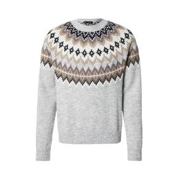 GAP Sweater 'FAIR ISLE YOKE' male Grey size S