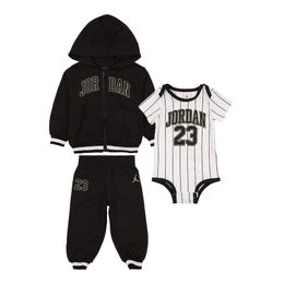Jordan Set Jungen Gr&ouml;&szlig;e 92 mokka / schwarz / wei&szlig;
