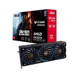ASUS Radeon RX 9070 XT TUF GAMING OC COD Black Ops 7 Edition, Grafikkarte schwarz, RDNA4, GDDR6, 3x DisplayPort, 1x HDMI 2.1