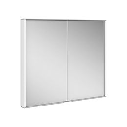 KEUCO Spiegelschrank Royal Match 800x700x160mm, si-elox, WE, 2 Dreht&uuml;ren (12812171301)