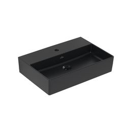 Villeroy & Boch V&B Waschtisch Memento 2.0 60x42cm, Hahnl., o. &Uuml;L, P black C-plus ; Villeroy & Boch (4A2261R7)
