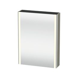 Duravit Universal-Spiegelschrank XSquare 60x15,5x80cm, 1 T&uuml;r, LED, An R, st-g m (XS7111R92920000)