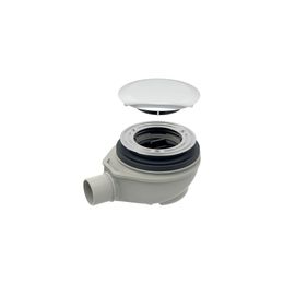 Geberit Duschwannenablauf d90 m AL-Dec., H&ouml;he 50mm, Abg. a PP, hgl-vc (150554211)