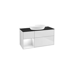 Villeroy & Boch V&B Waschtischunterschrank Finion 120cm, Pl b m, Rg glo wh. Lac, wh. m Lac ; Villeroy & Boch (FA62GFMT)